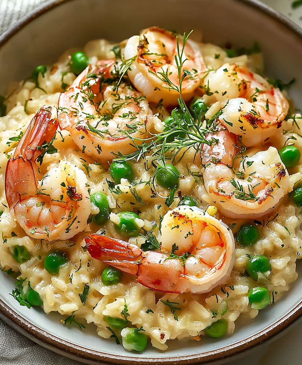 Shrimp Risotto with Peas: A Creamy Delight for Seafood Lovers ...