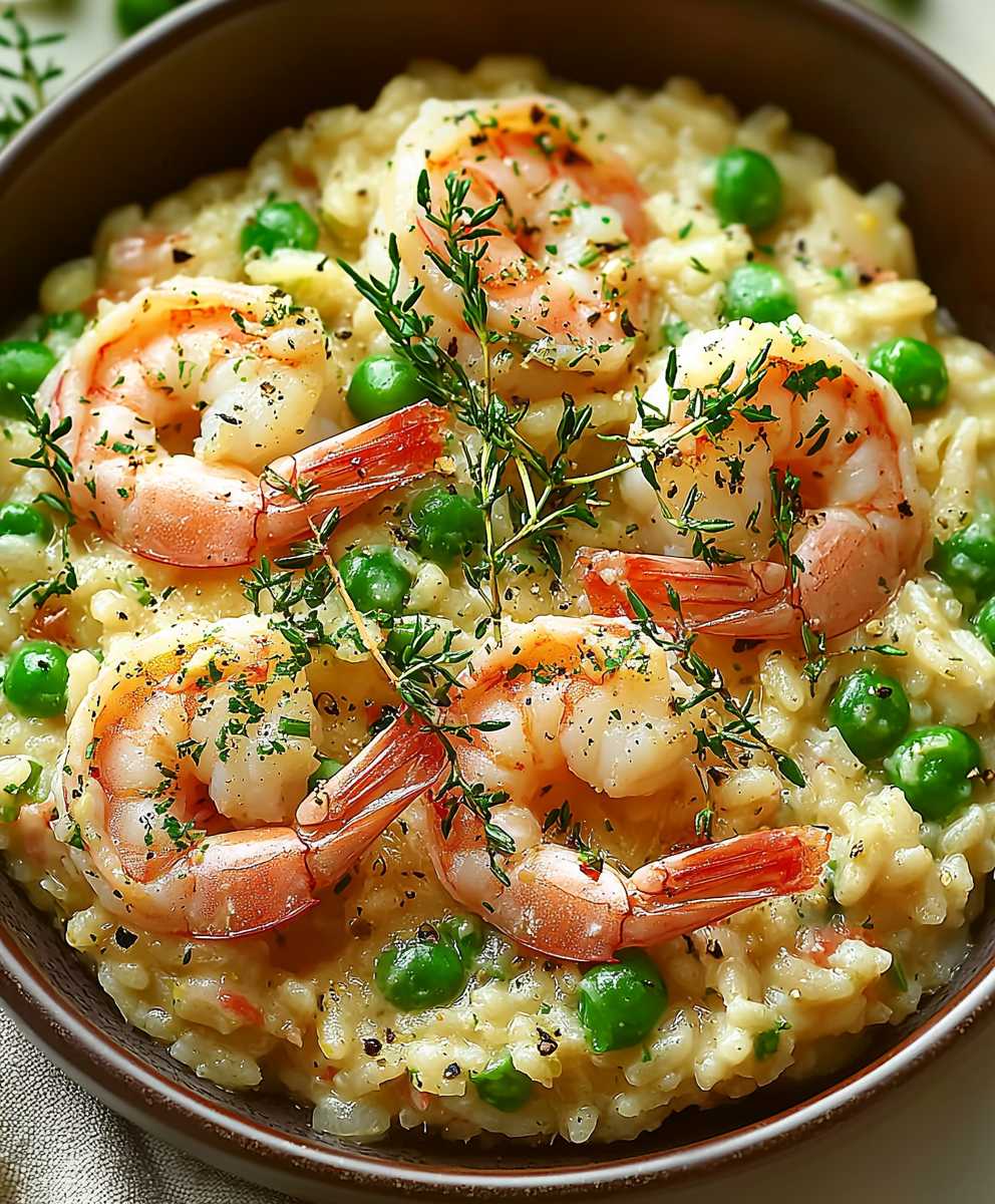Shrimp Risotto with Peas: A Creamy Delight for Seafood Lovers ...