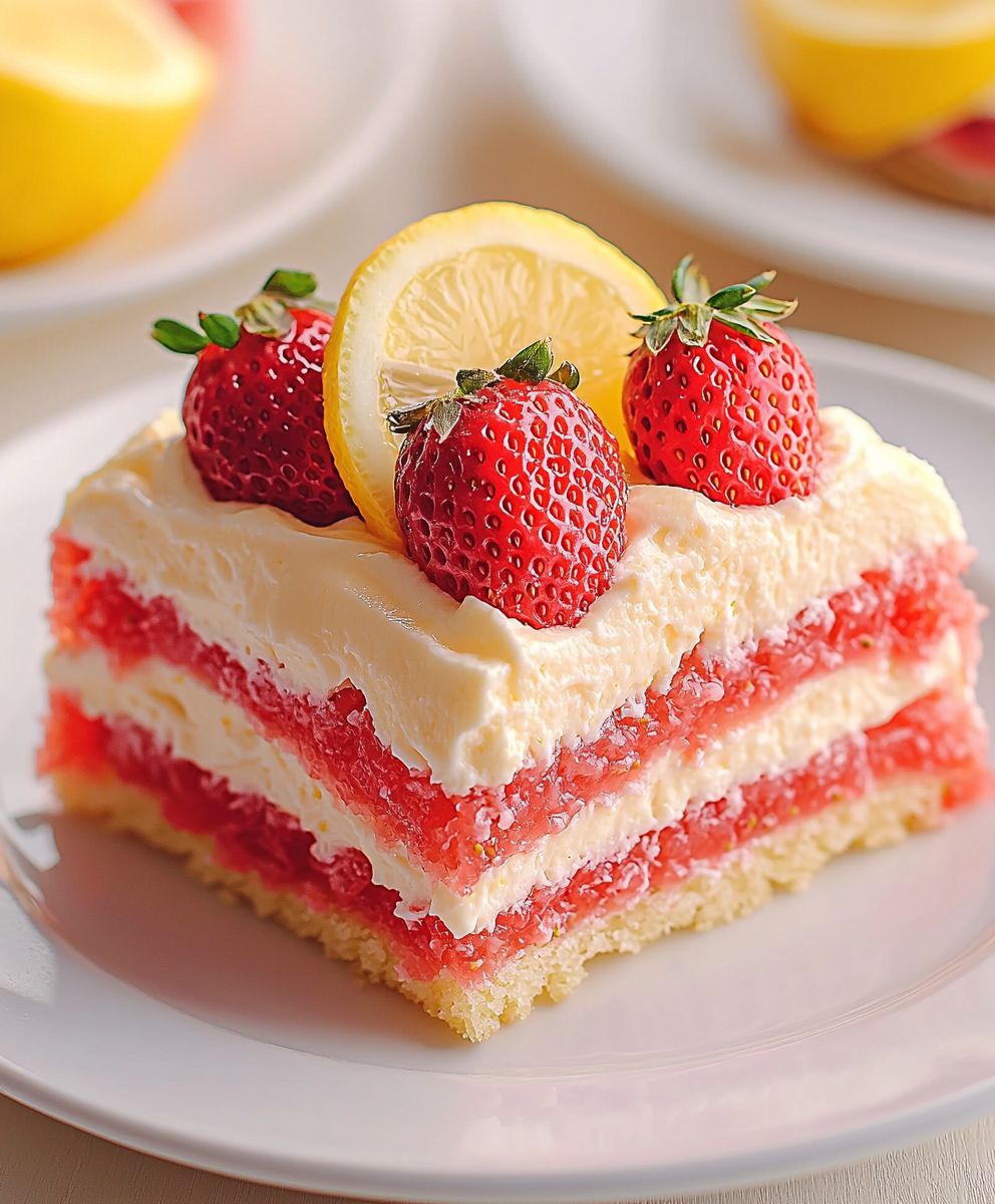 Strawberry Lemon Cake: A Delicious & Easy Recipe - Homecook Maria